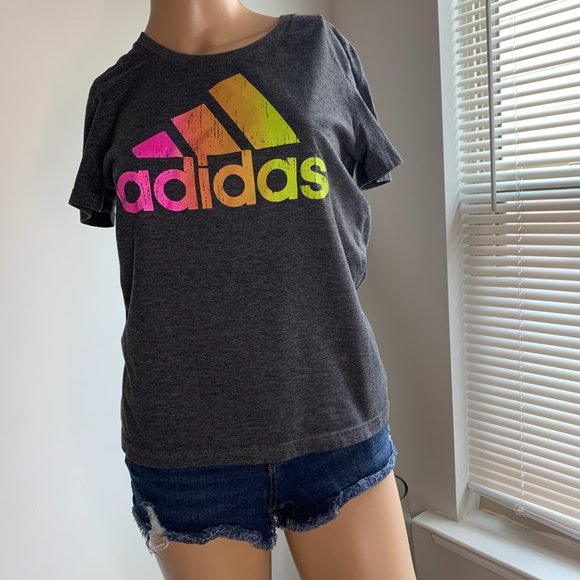 adidas | Tops | Adidas Gray Goto Performance Tee Size S | Poshmark